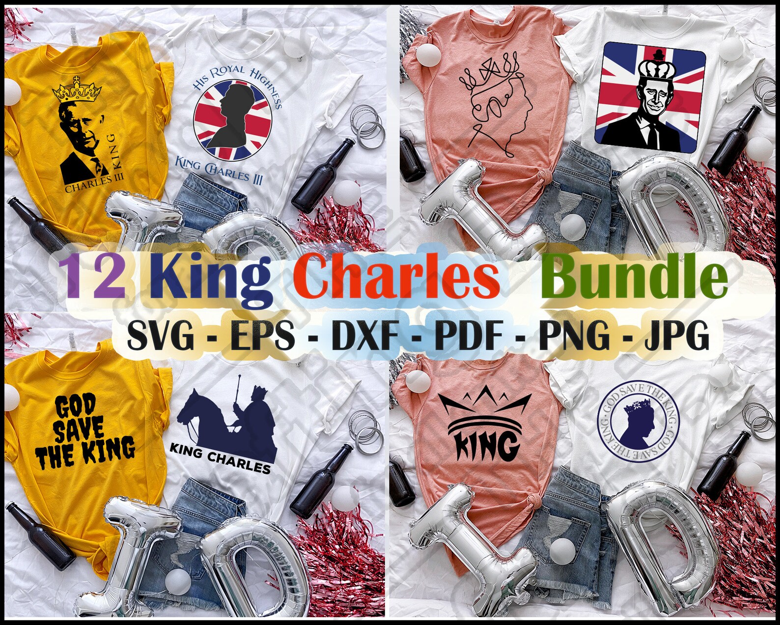 King Charles III SVG, King Svg, Long Live the King, King Charles III ...