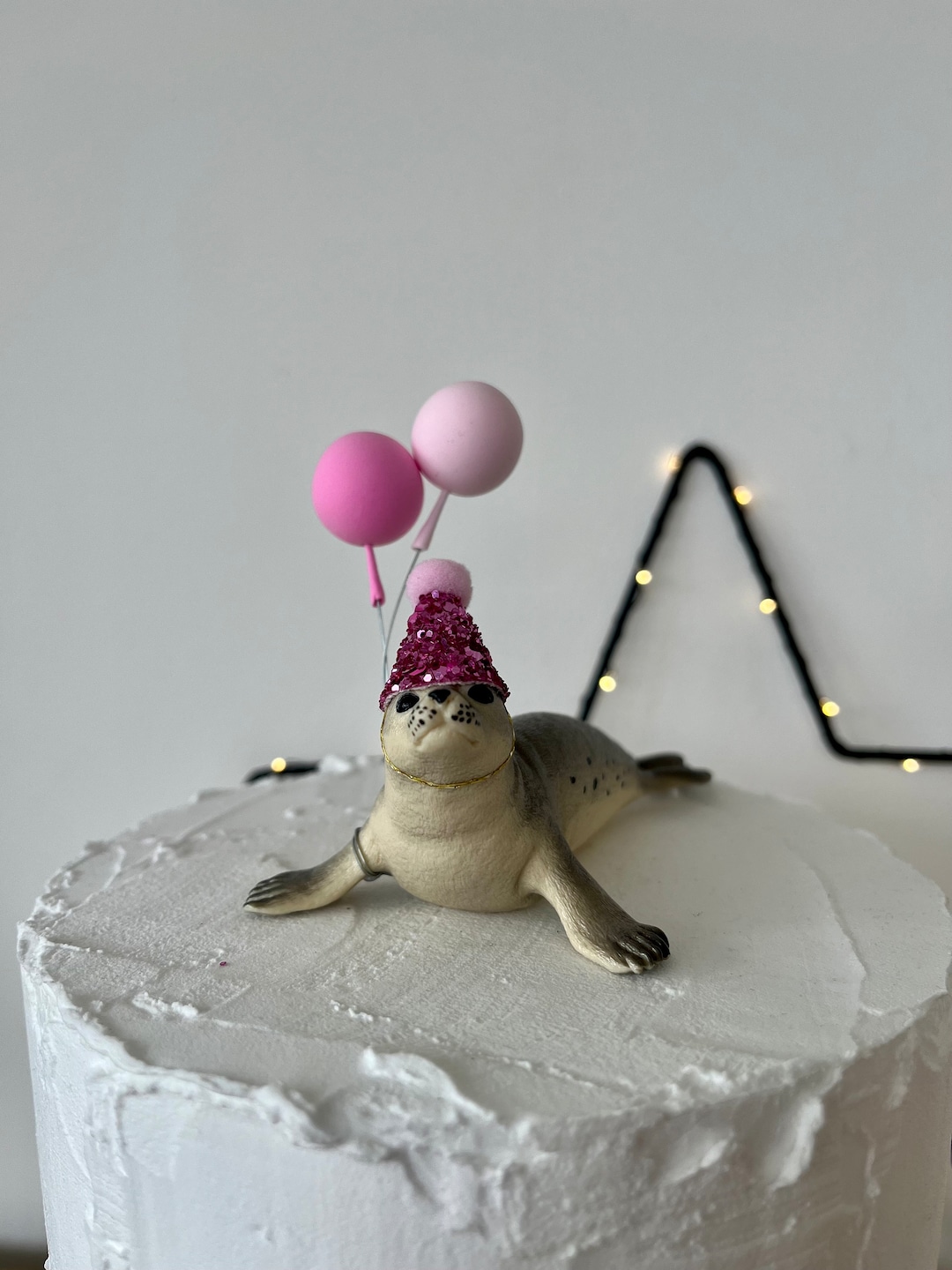 Seal Party Animal Cake Topper Keepsake - Etsy UK