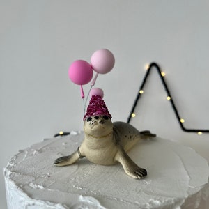 Seal Party Animal Cake Topper Keepsake - Etsy UK