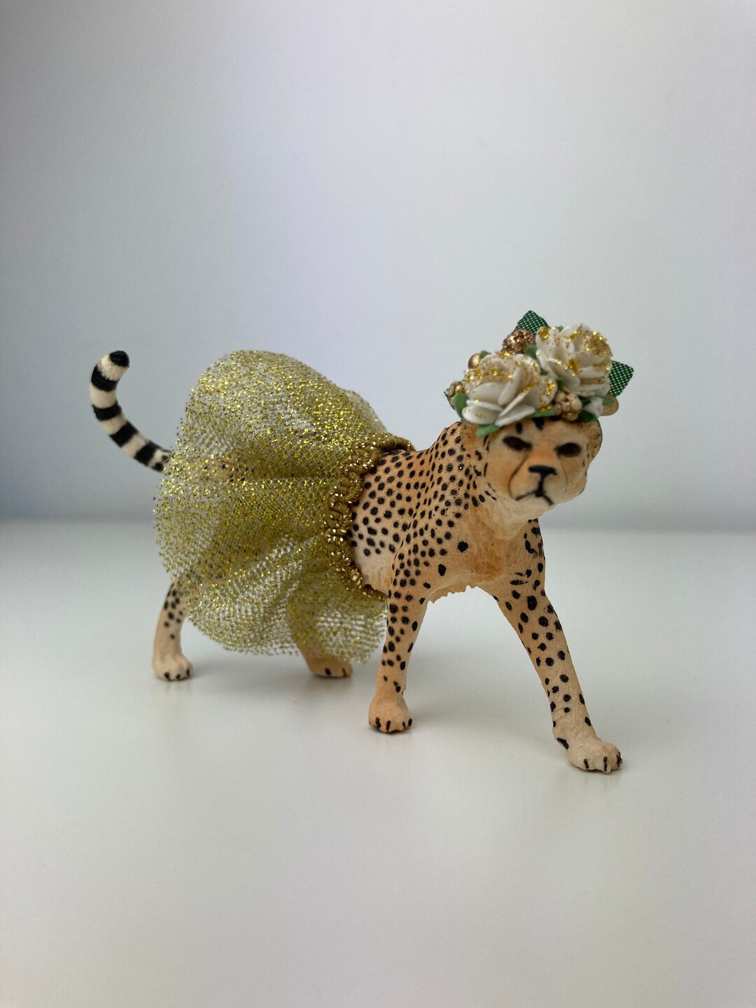 Cheetah Party Animal Cake Topper Keepsake - Etsy
