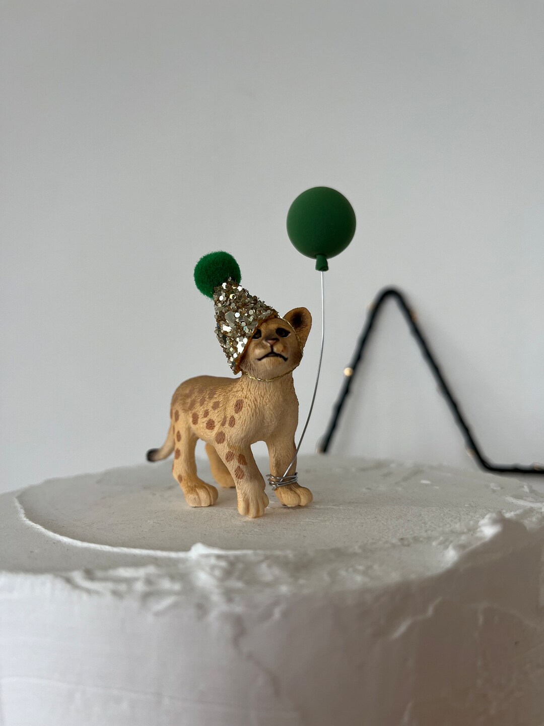 Lion Cub Safari Party Animal Cake Topper Keepsake - Etsy UK