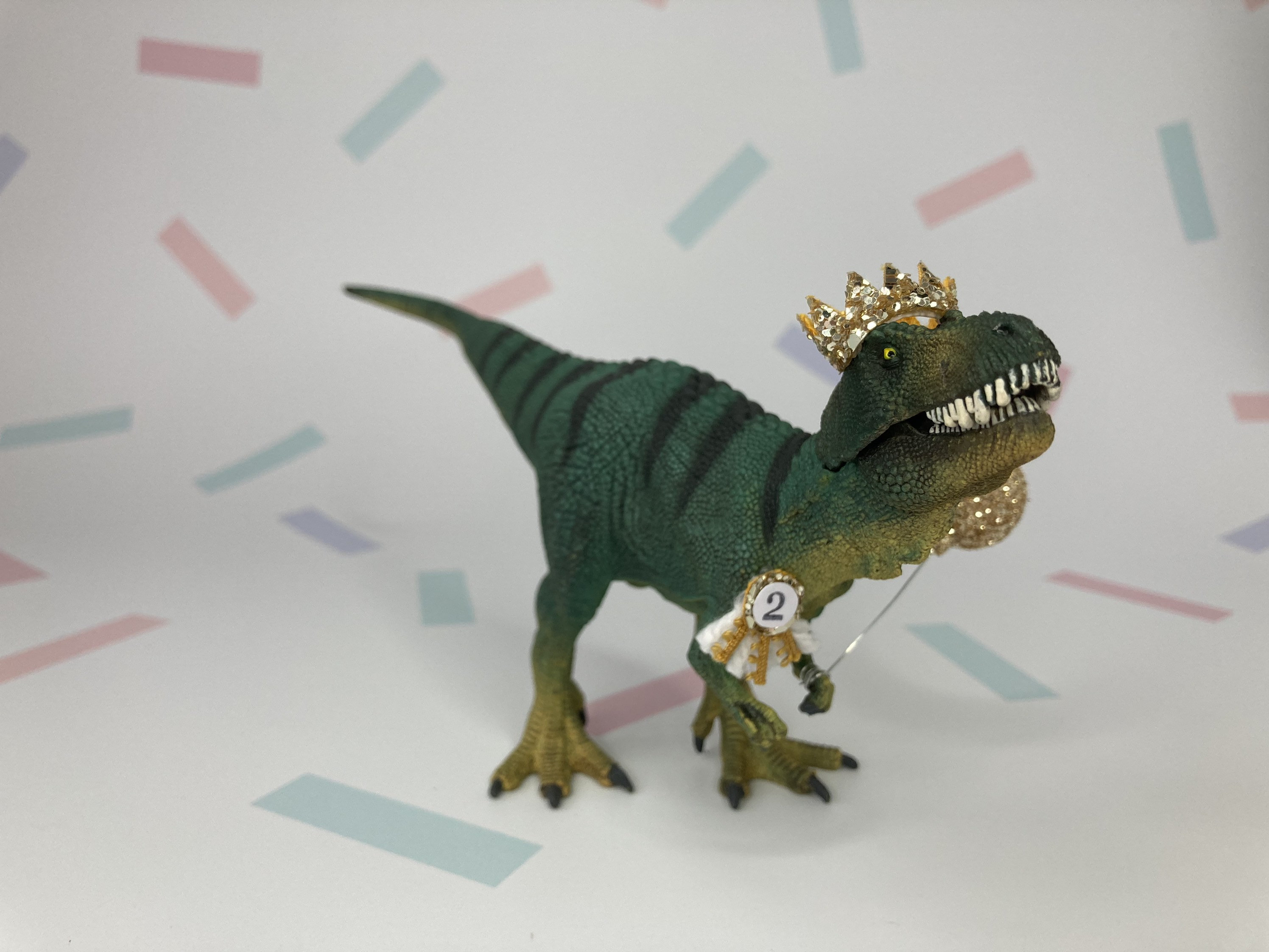 T-rex Juvenile Dinosaur Party Animal Cake Topper Keepsake - Etsy UK