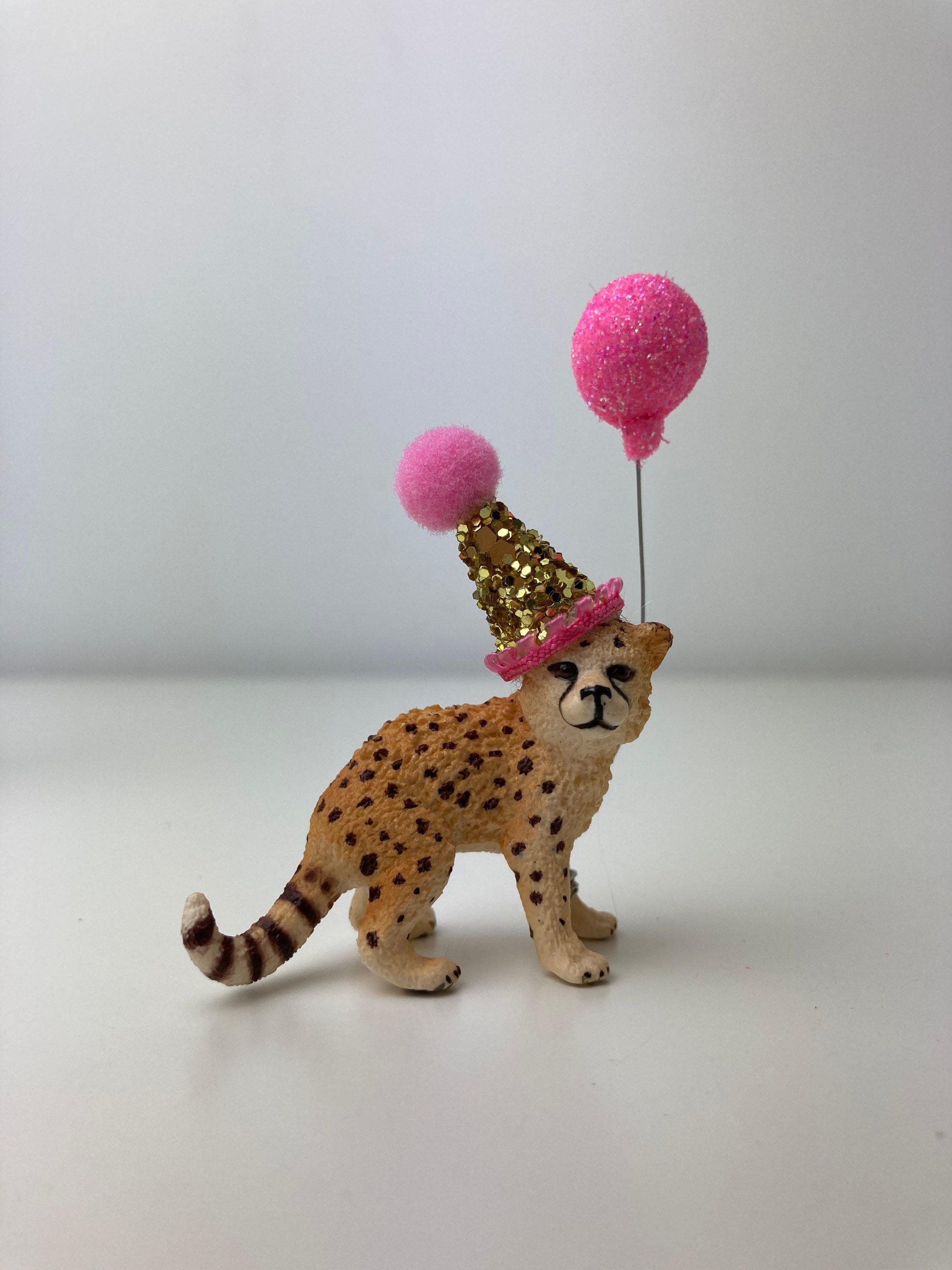 Cheetah Cub Party Animal Cake Topper Keepsake | Etsy