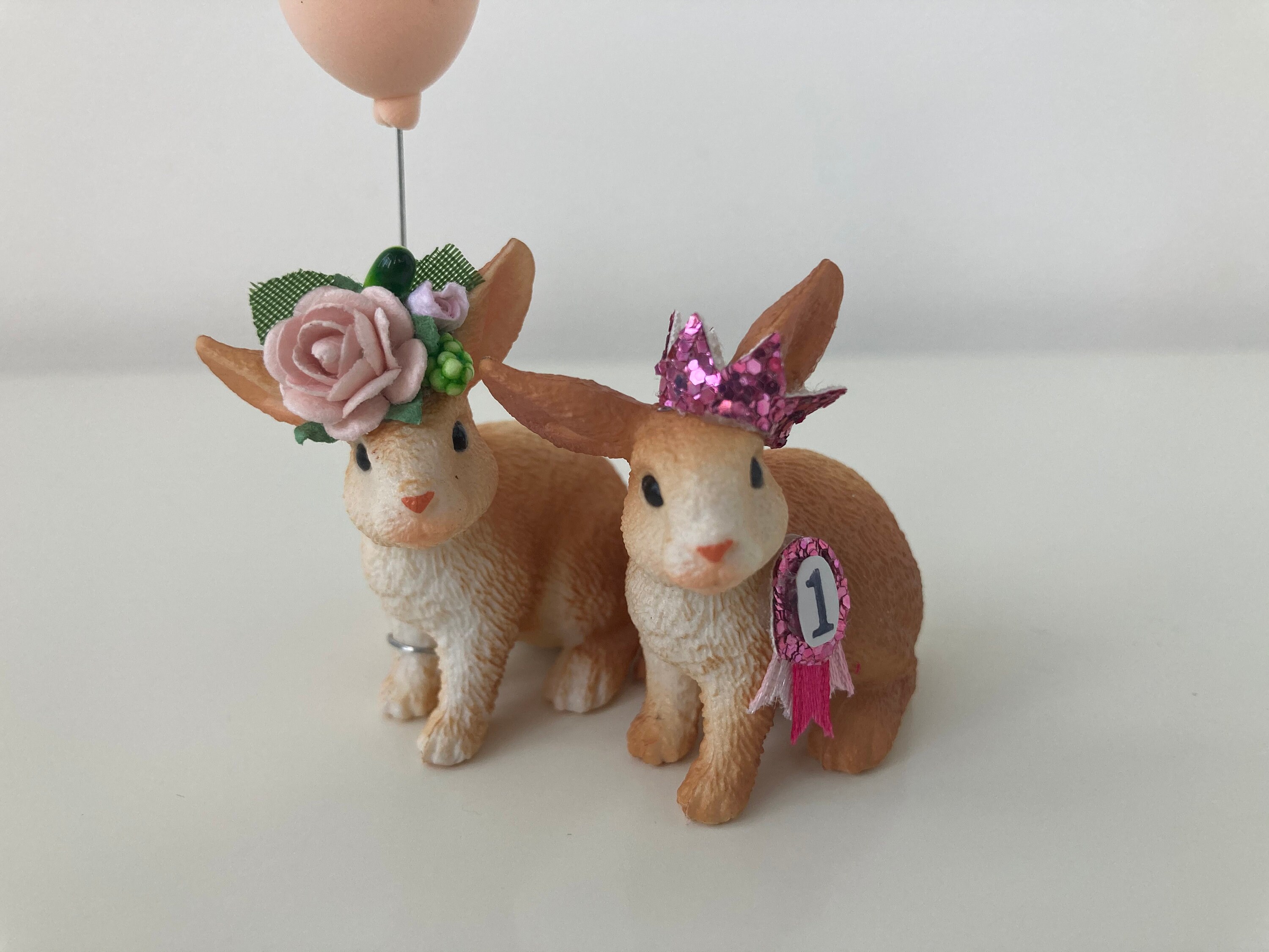 Sitting Rabbit Bunny Party Animal Cake Topper Keepsake - Etsy