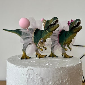 T-rex Juvenile Dinosaur Party Animal Cake Topper Keepsake - Etsy UK