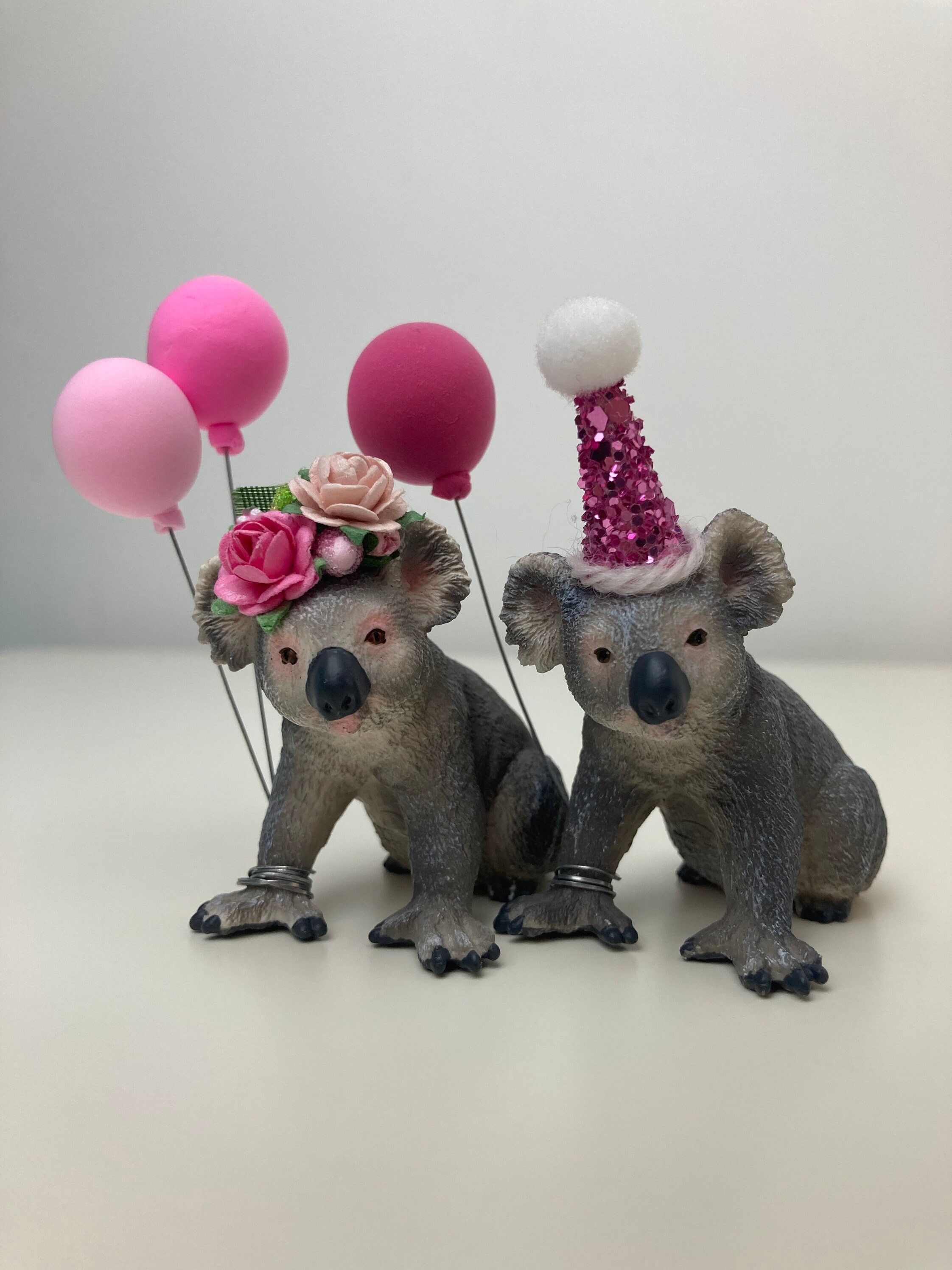Koala Party Animal Cake Topper Keepsake | Etsy UK