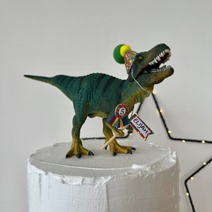 T-rex Juvenile Dinosaur Party Animal Cake Topper Keepsake - Etsy UK