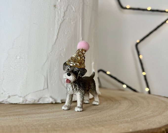 Miniature Schnauzer Dog Party Animal Cake Topper Keepsake - Etsy UK