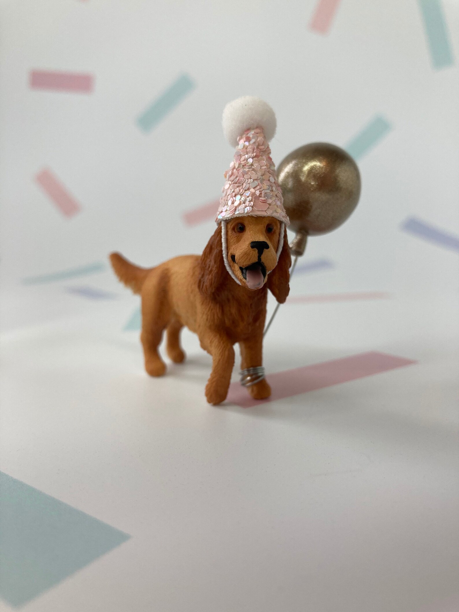 Cocker Spaniel Dog Party Animal Cake Topper Keepsake - Etsy UK