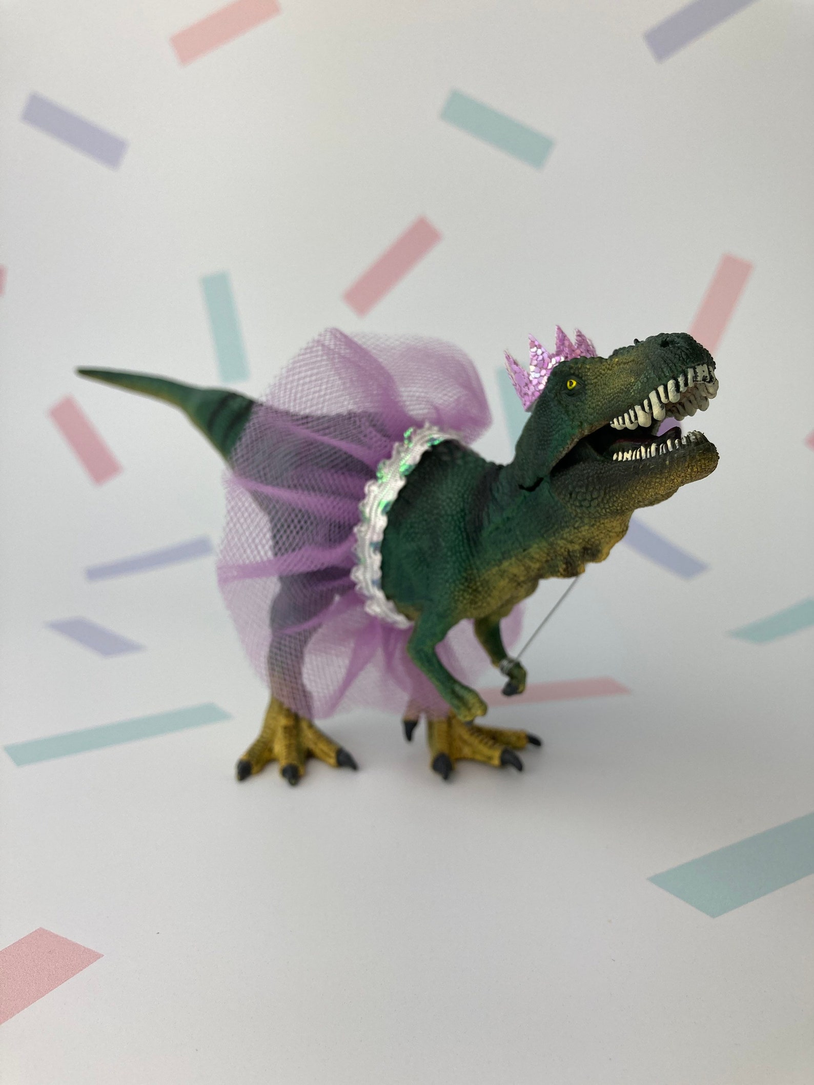 T-rex Juvenile Dinosaur Party Animal Cake Topper Keepsake - Etsy UK