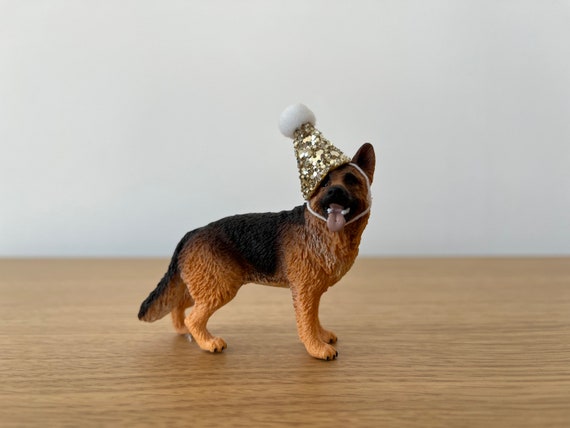 German Shepherd Party Animal Cake Topper Keepsake - Etsy