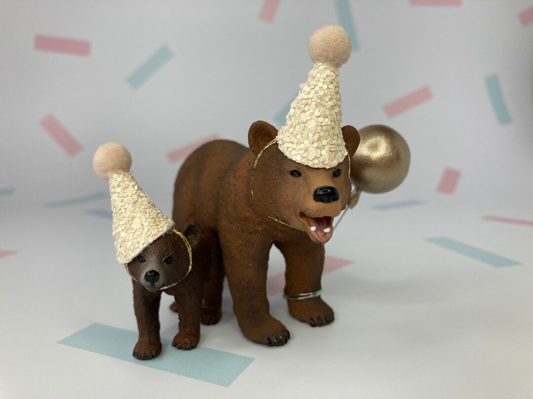 Grizzly Bear & Baby Bear Duo Party Animal Cake Topper Keepsake - Etsy