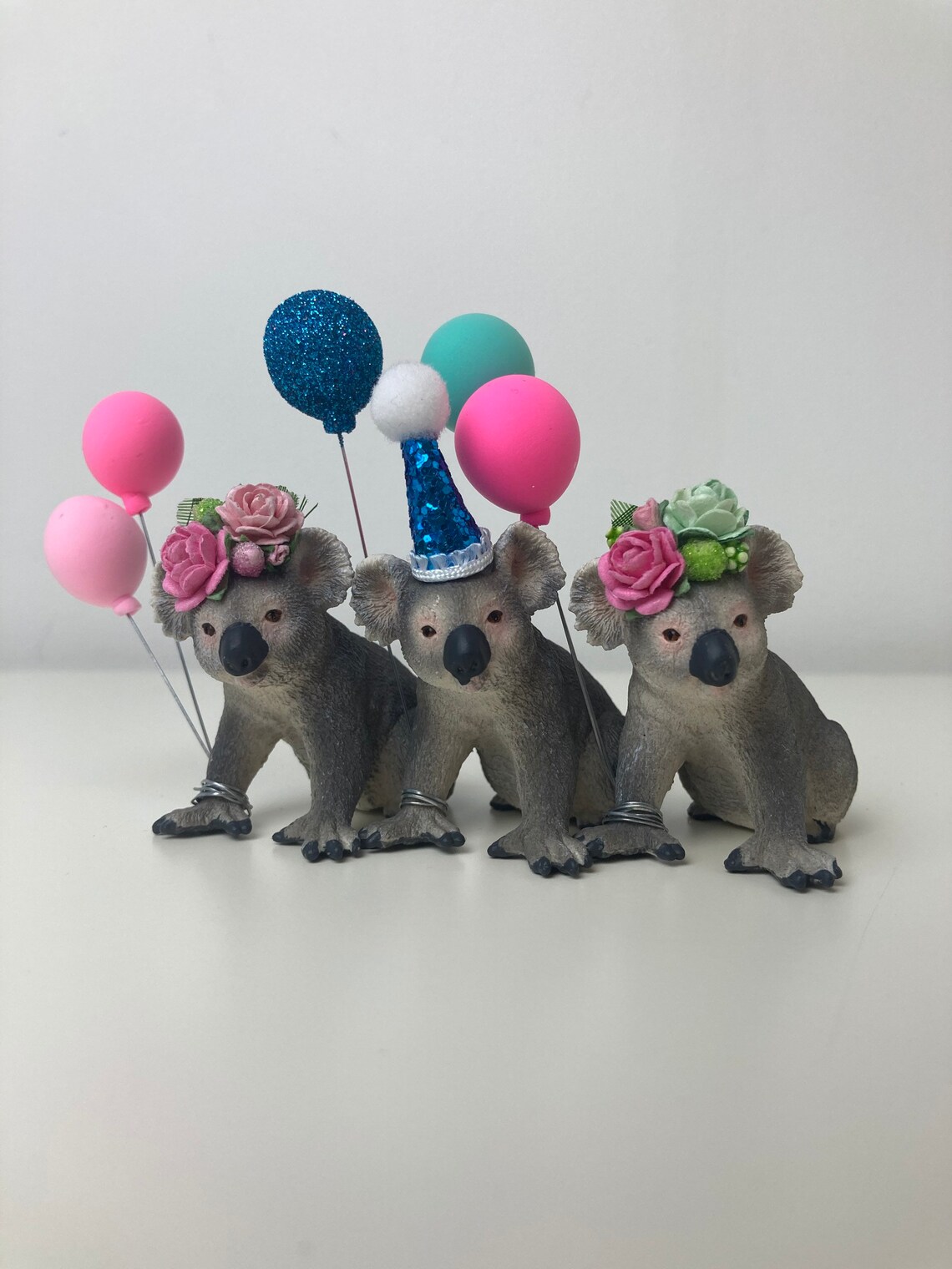 Koala Party Animal Cake Topper Keepsake | Etsy UK