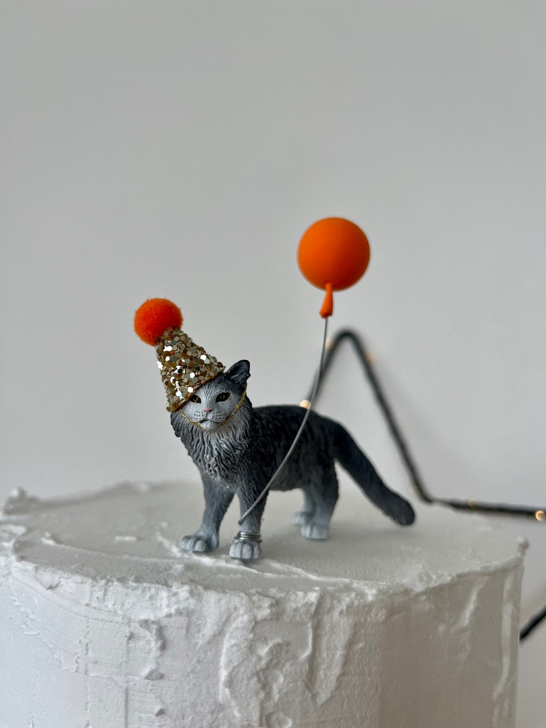 Maine Coon Cat Party Animal Cake Topper Keepsake - Etsy UK