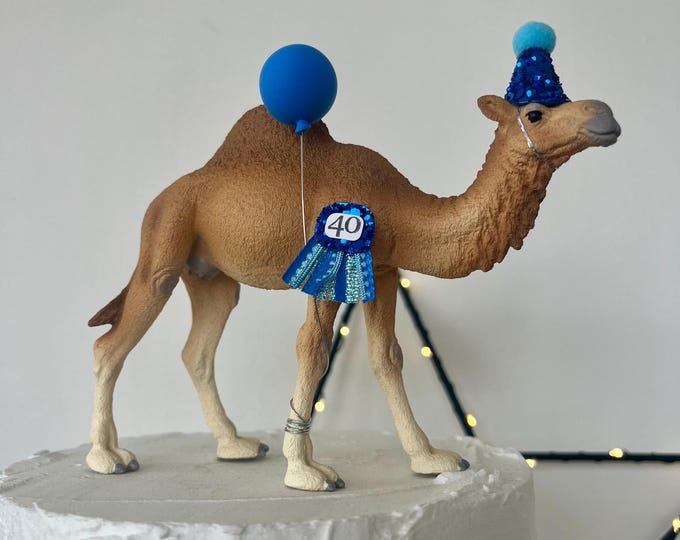 Camel Party Animal Cake Topper Keepsake - Etsy UK