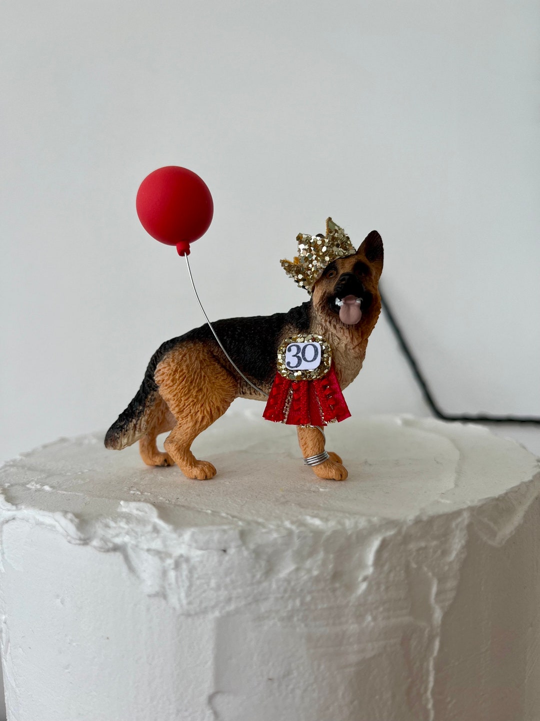 German Shepherd Party Animal Cake Topper Keepsake - Etsy UK