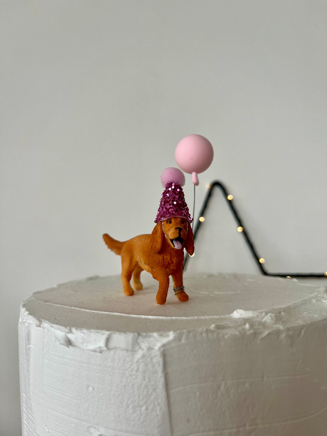 Cocker Spaniel Dog Party Animal Cake Topper Keepsake - Etsy UK