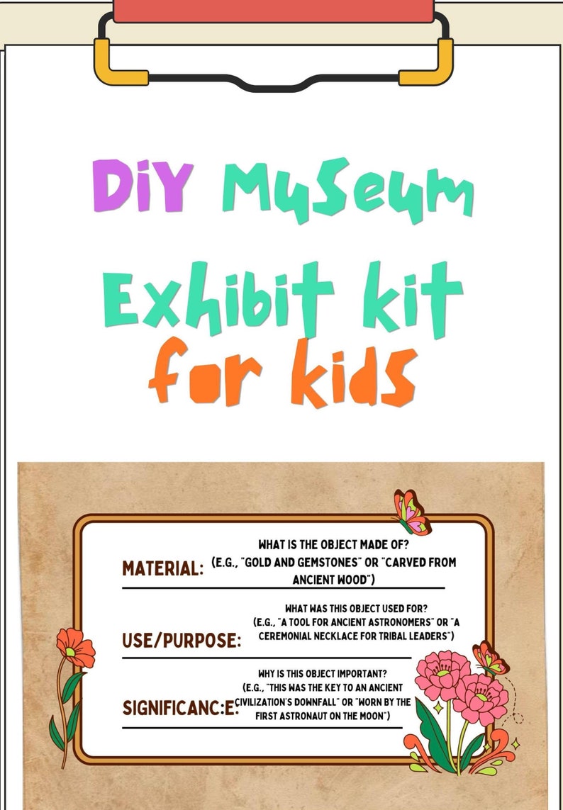 DIY Museum Exhibit Kit for Kids 15-page Printable Set to Create a Mini ...