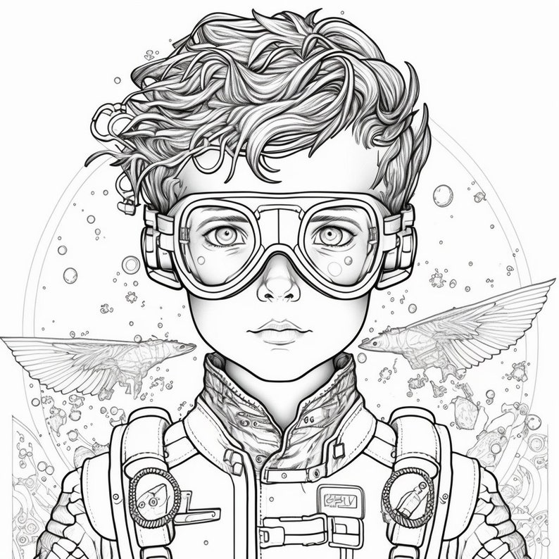 Futuristic City Coloring Pages - Etsy