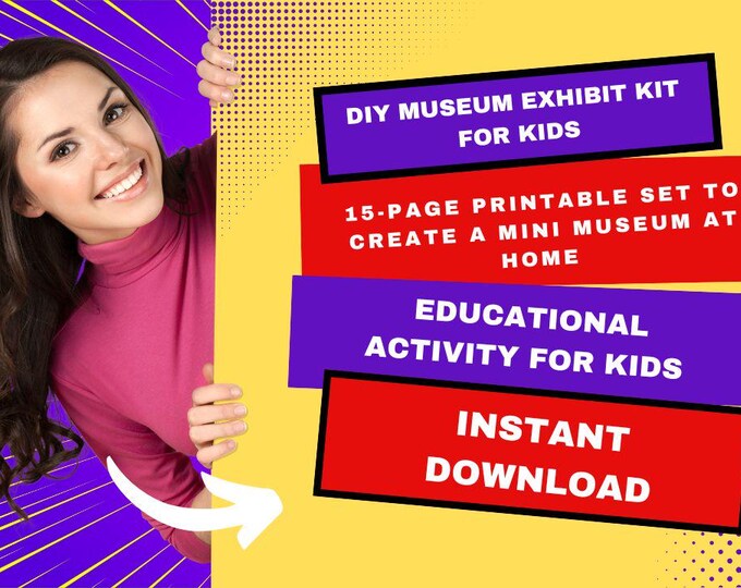 DIY Museum Exhibit Kit for Kids 15-page Printable Set to Create a Mini ...