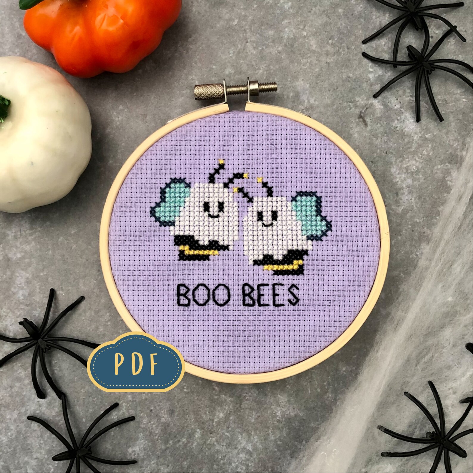 Boo Bees PDF Cross Stitch Pattern Digital Download | Etsy