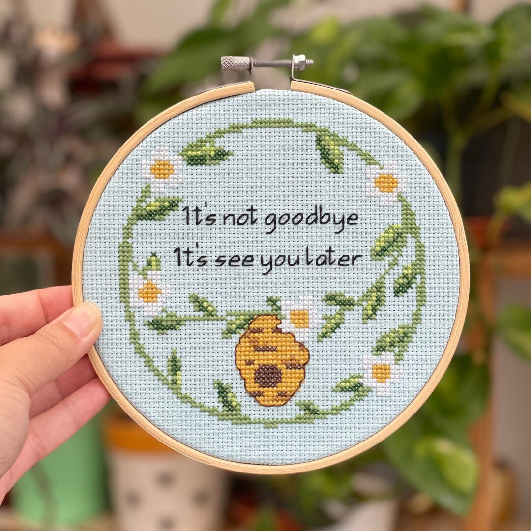 It's Not Goodbye PDF Cross Stitch Pattern - Digital Download - Etsy