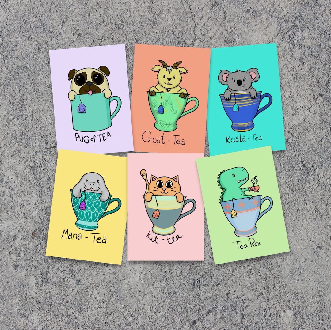 The Tea Room Postcard Collection - Set of 6 - Etsy