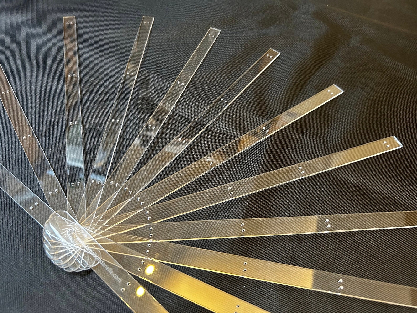 Burlesque Plastic Fan Staves in Clear Acrylic for Making DIY Burlesque ...
