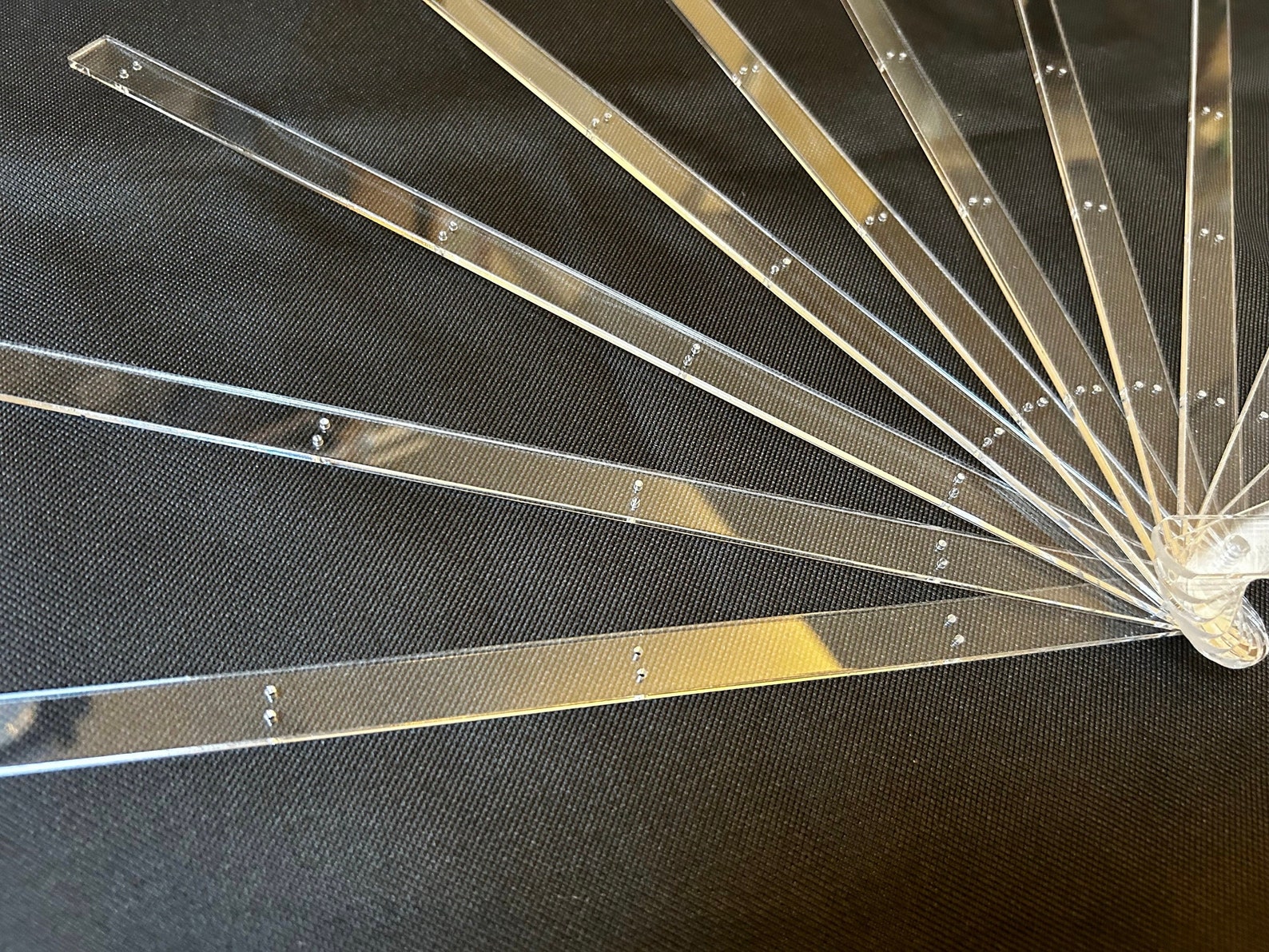 Burlesque Plastic Fan Staves in Clear Acrylic for Making DIY Burlesque ...