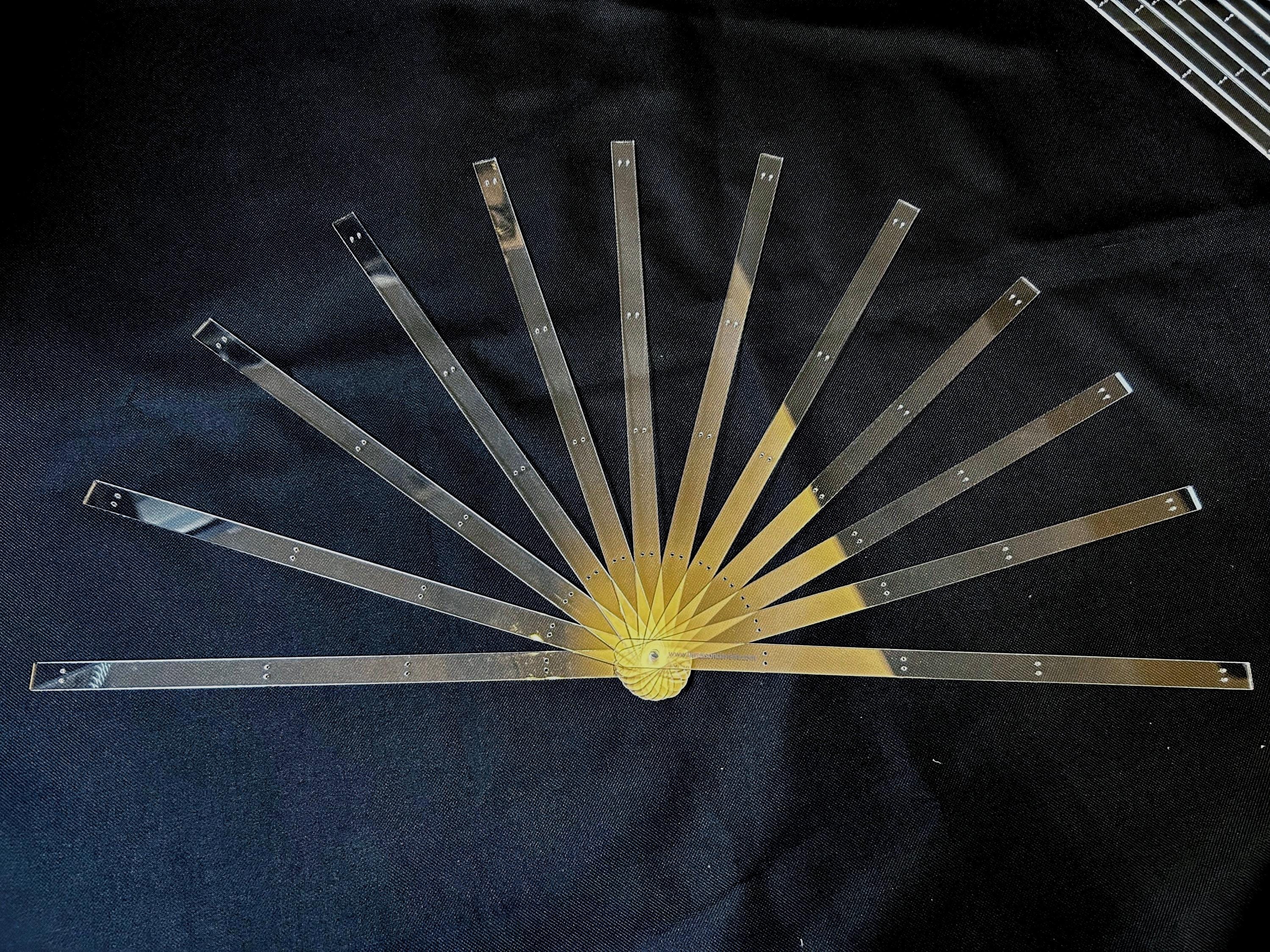 Burlesque Plastic Fan Staves in Clear Acrylic for Making DIY Burlesque ...