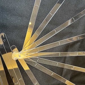 Burlesque Plastic Fan Staves in Clear Acrylic for Making DIY Burlesque ...
