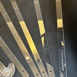 Burlesque Plastic Fan Staves in Clear Acrylic for Making DIY Burlesque ...