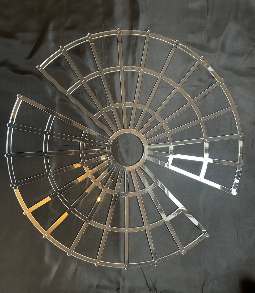 Russian Grip Plastic Fan Staves in Clear Acrylic for Making DIY ...