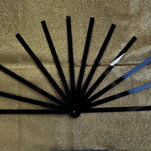 Burlesque Plastic Fan Staves in Clear Acrylic for Making DIY Burlesque ...