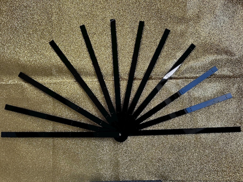 Burlesque Plastic Fan Staves in Clear Acrylic for Making DIY Burlesque ...