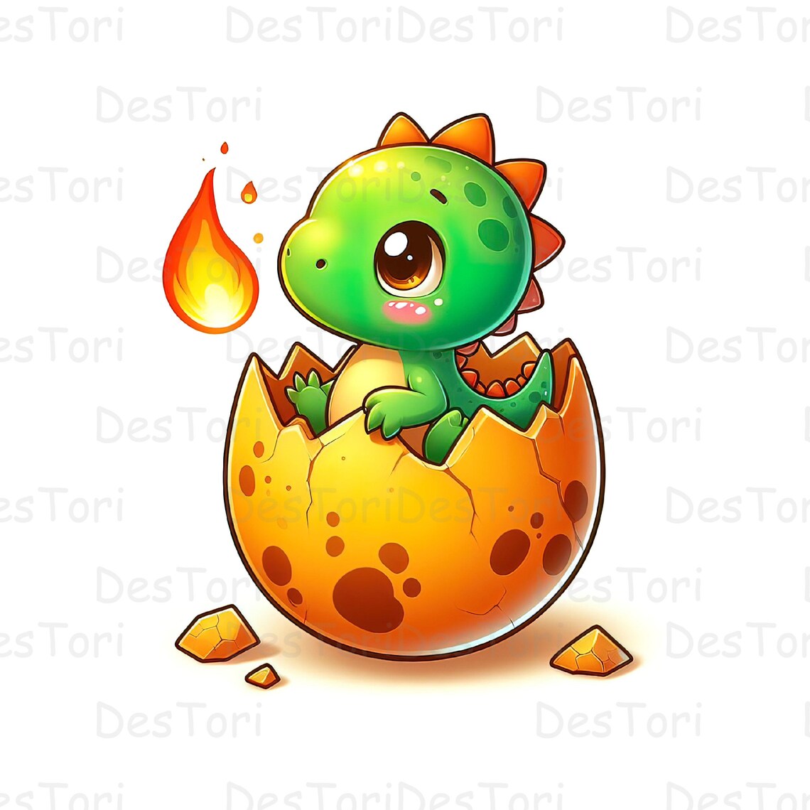 Dino Hatchlings Clipart - Adorable Dinosaurs in Eggs, Perfect for Kids ...