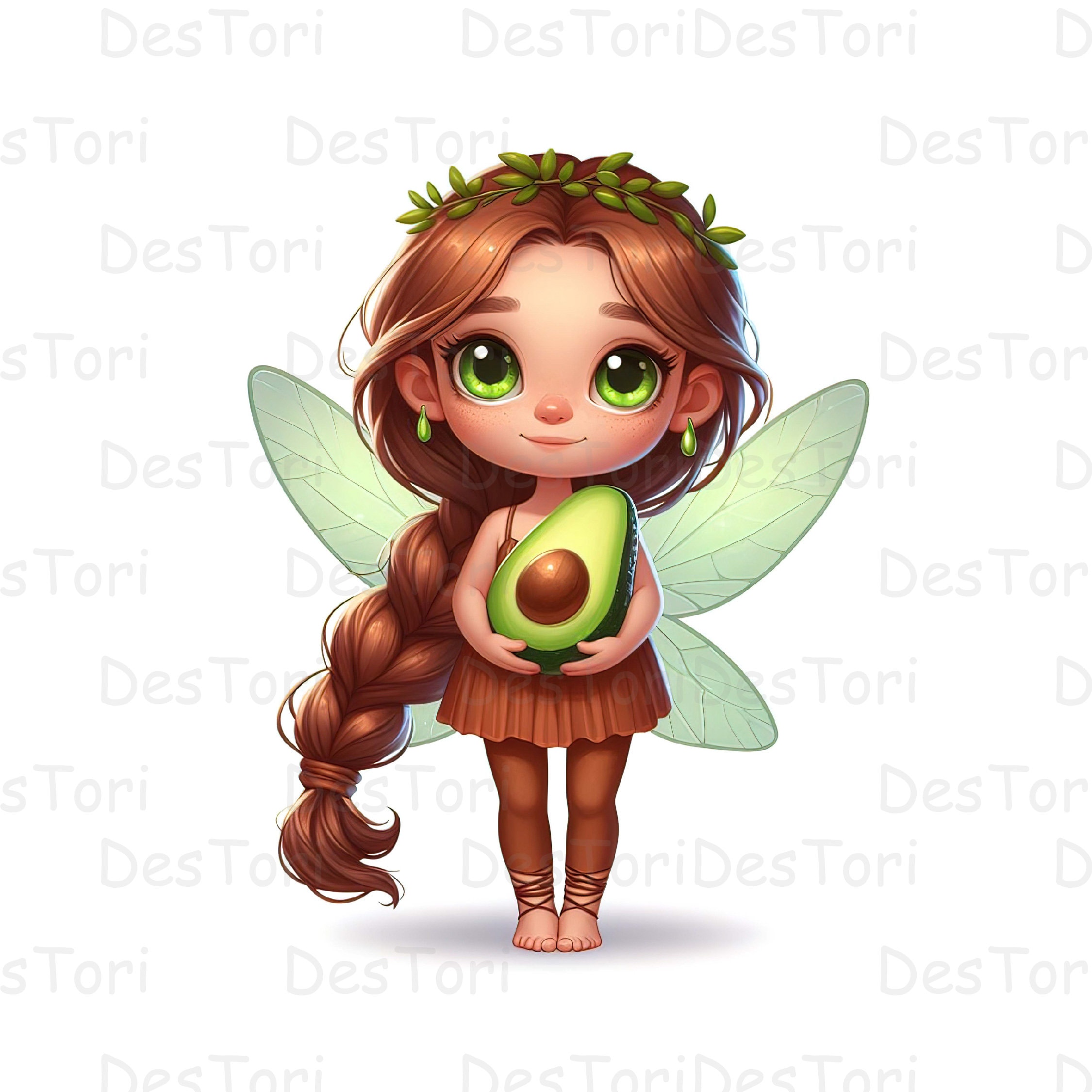 Fruit Fairy Clipart Pack Magical Strawberry, Raspberry, Blueberry ...