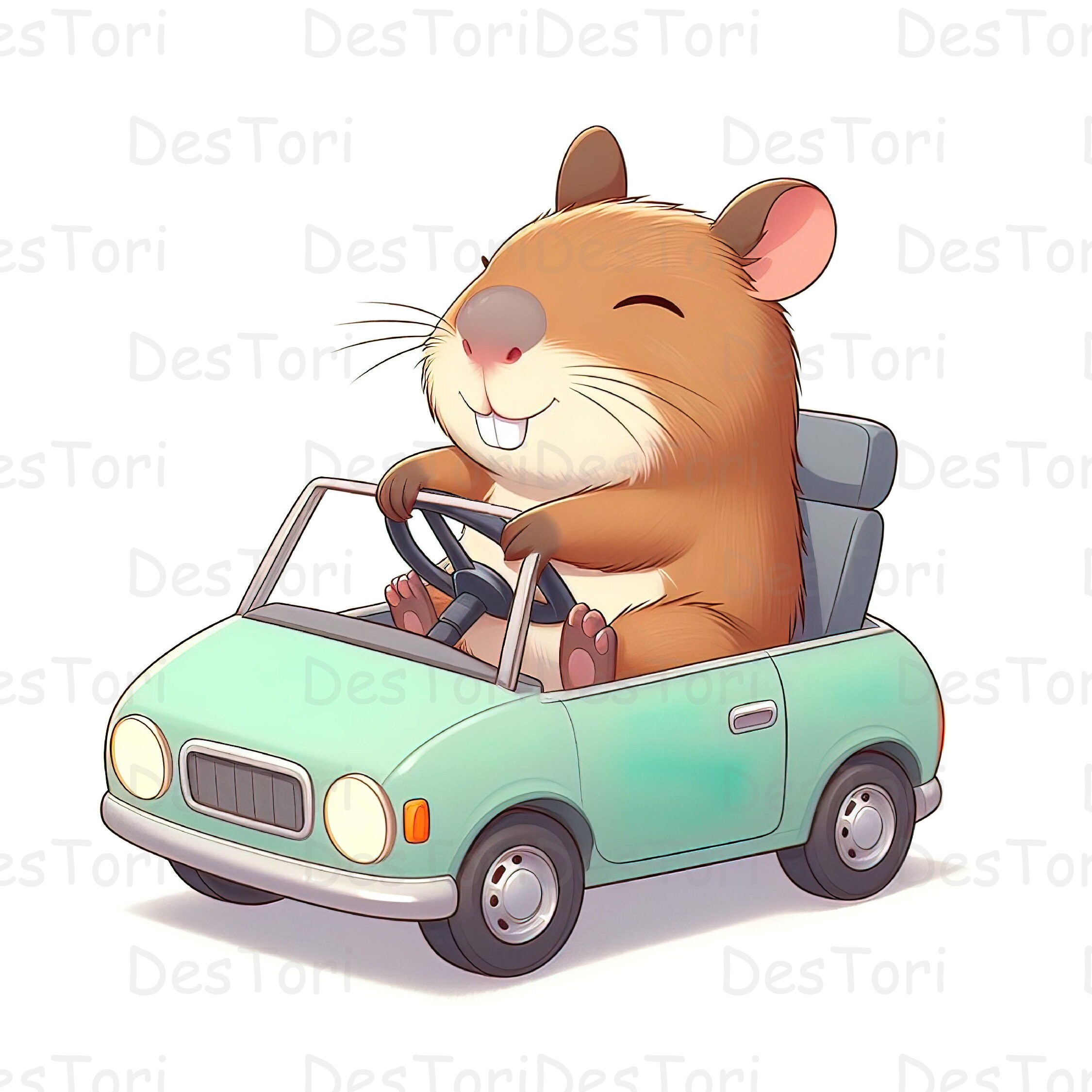 Capybara Clipart Set - Adorable Capybara Baker With a Cake, Festive ...