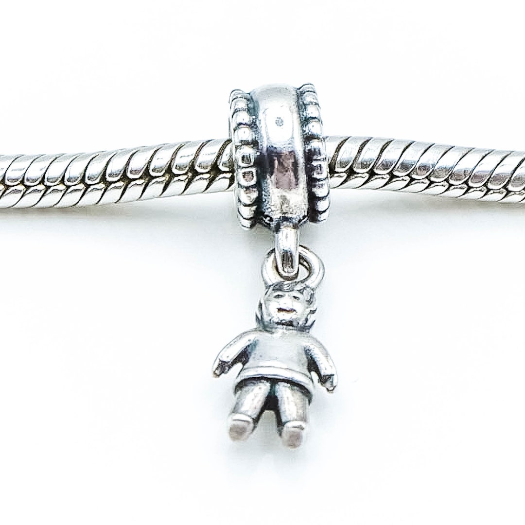 PANDORA Boy Sterling Silver Dangle Charm - Etsy