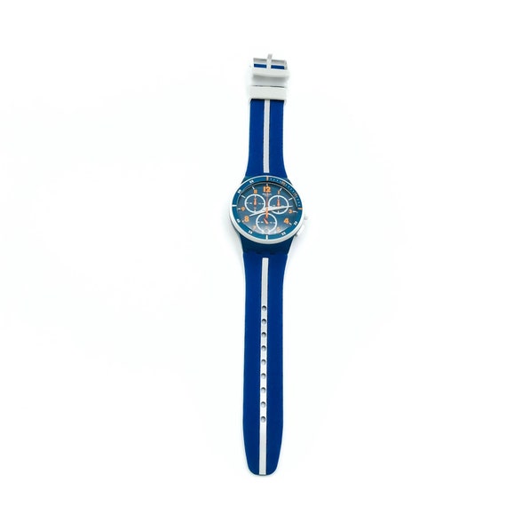 Swatch Whitespeed Chrono Plastic Watch (Susn403) - Gem