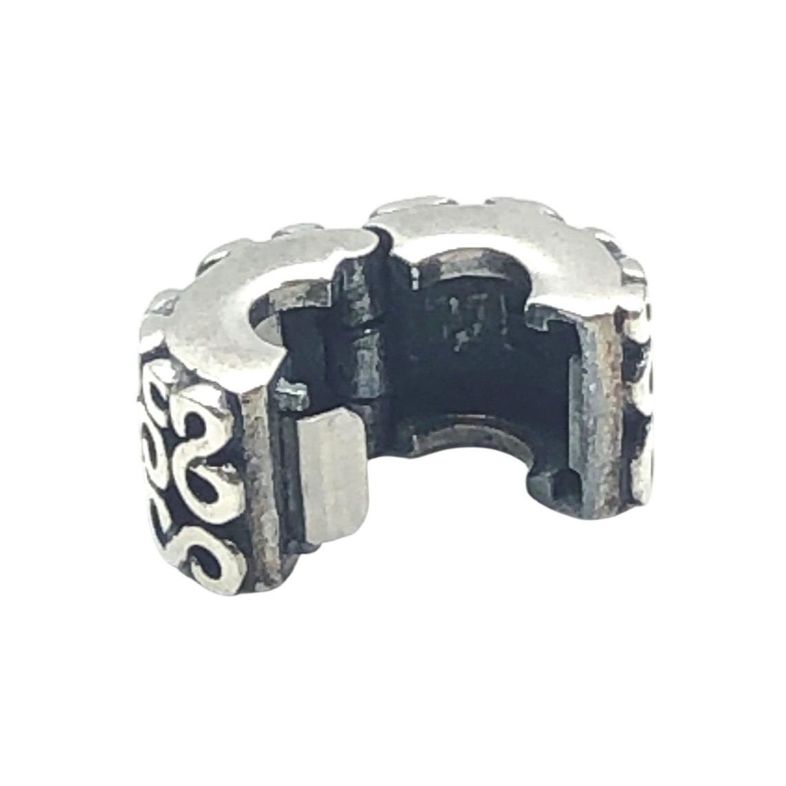 Pandora "s" Pattern Sterling Silver Clip Charm - Etsy