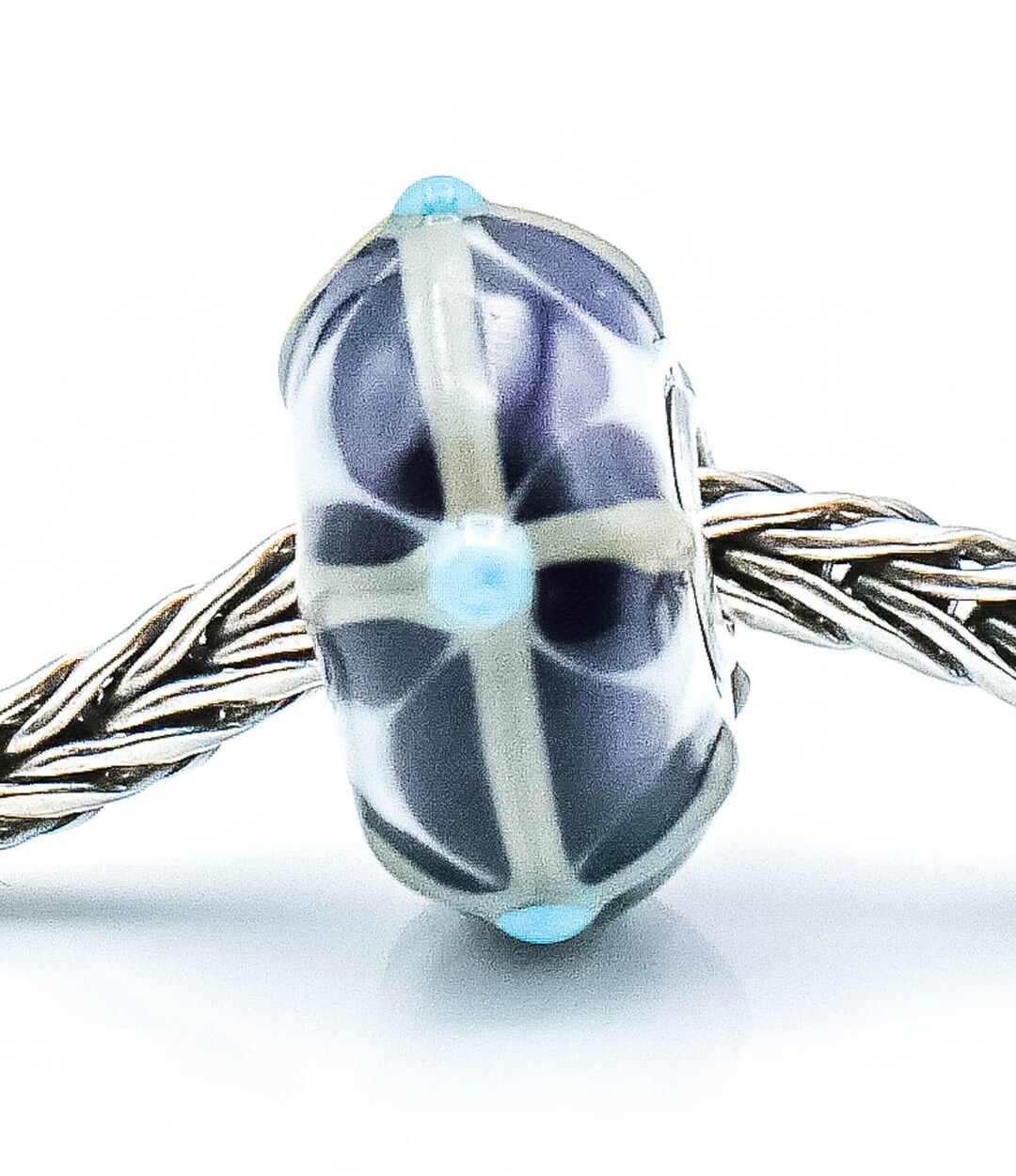 TROLLBEADS Uniques Glass Bead Sterling Silver Core Charm - Etsy