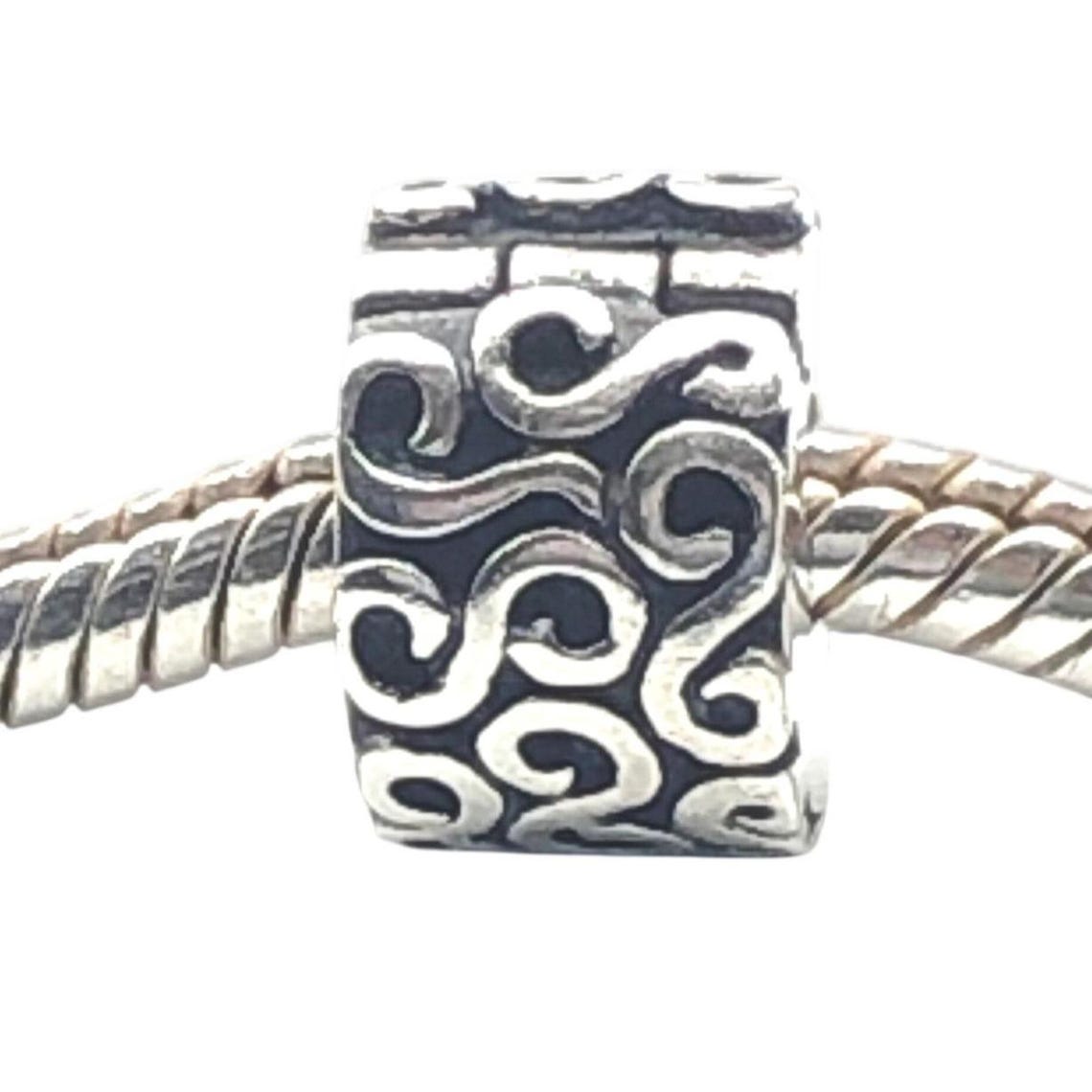 Pandora "s" Pattern Sterling Silver Clip Charm - Etsy