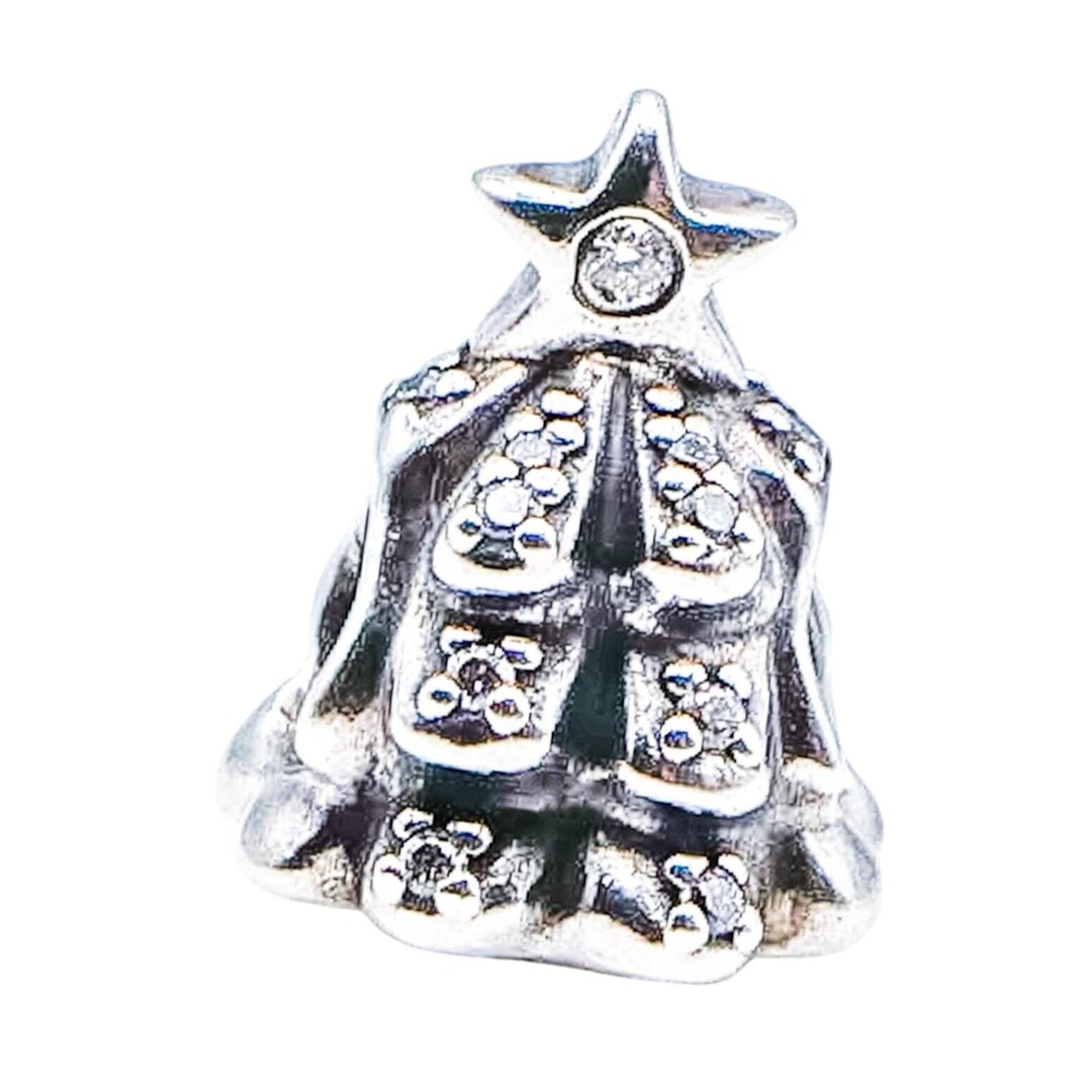 Pandora Tree of Lights Sterling Silver Christmas Charm With Clear ...