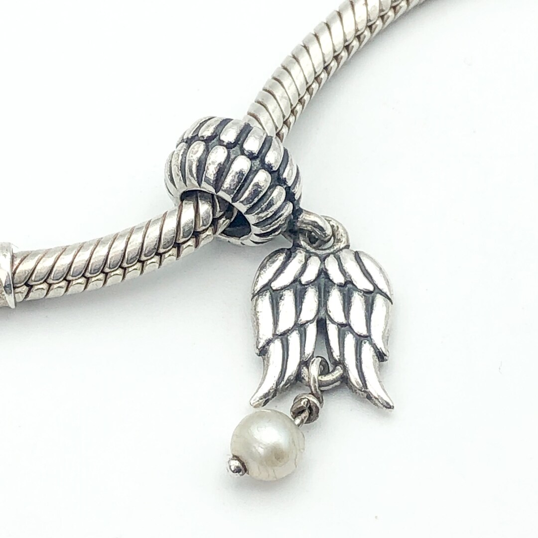 PANDORA Guardian Angel Sterling Silver Dangle Charm - Etsy
