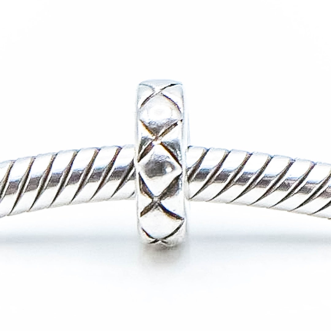 PANDORA Criss Cross Sterling Silver Spacer Charm - Etsy Norway