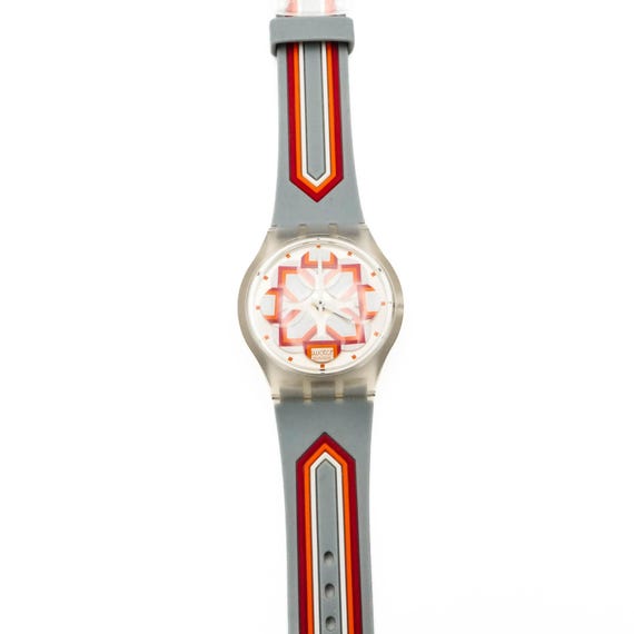 Swatch Puzzle Motion Moving Flower Watch Supk100 - Gem