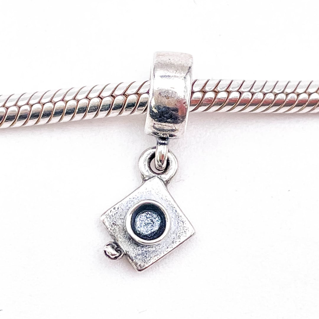 PANDORA Graduation Hat Sterling Silver Dangle Charm - Etsy