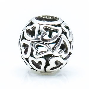 PANDORA Open Your Heart Sterling Silver Openwork Charm - Etsy