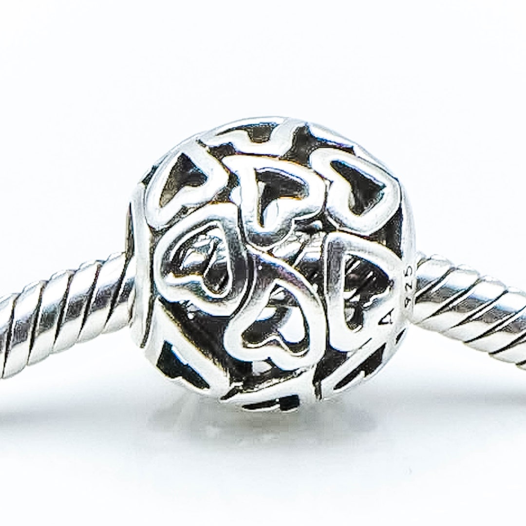 PANDORA Open Your Heart Sterling Silver Openwork Charm - Etsy